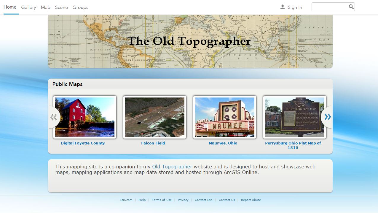 The Old Topographer’s Web Map Gallery | Northing & Easting